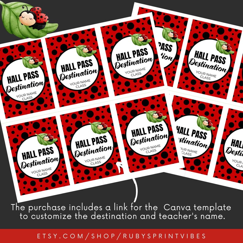 Printable Hall Pass for Teacher Classroom Management Editable Hall Pass ...