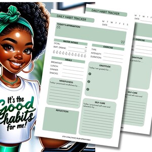 Daily Habit Tracker Digital Printable Everyday Habit Tracker Goodnotes ...