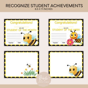 Bumble Bee Classroom Décor Bundle for Preschool Bulletin Board Bumble ...