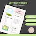 Frog Theme Meet the Teacher Template, Editable Teacher Introduction ...