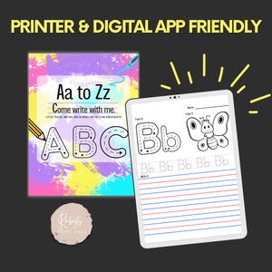 Alphabet Workbook for Pre-k to Kindergarten Trace, Write, and Color ...