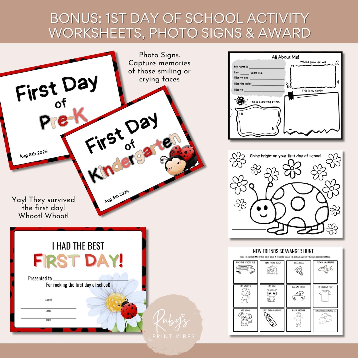 Classroom Decor Bundle: Ladybug Theme Decorations | Classroom Labels ...