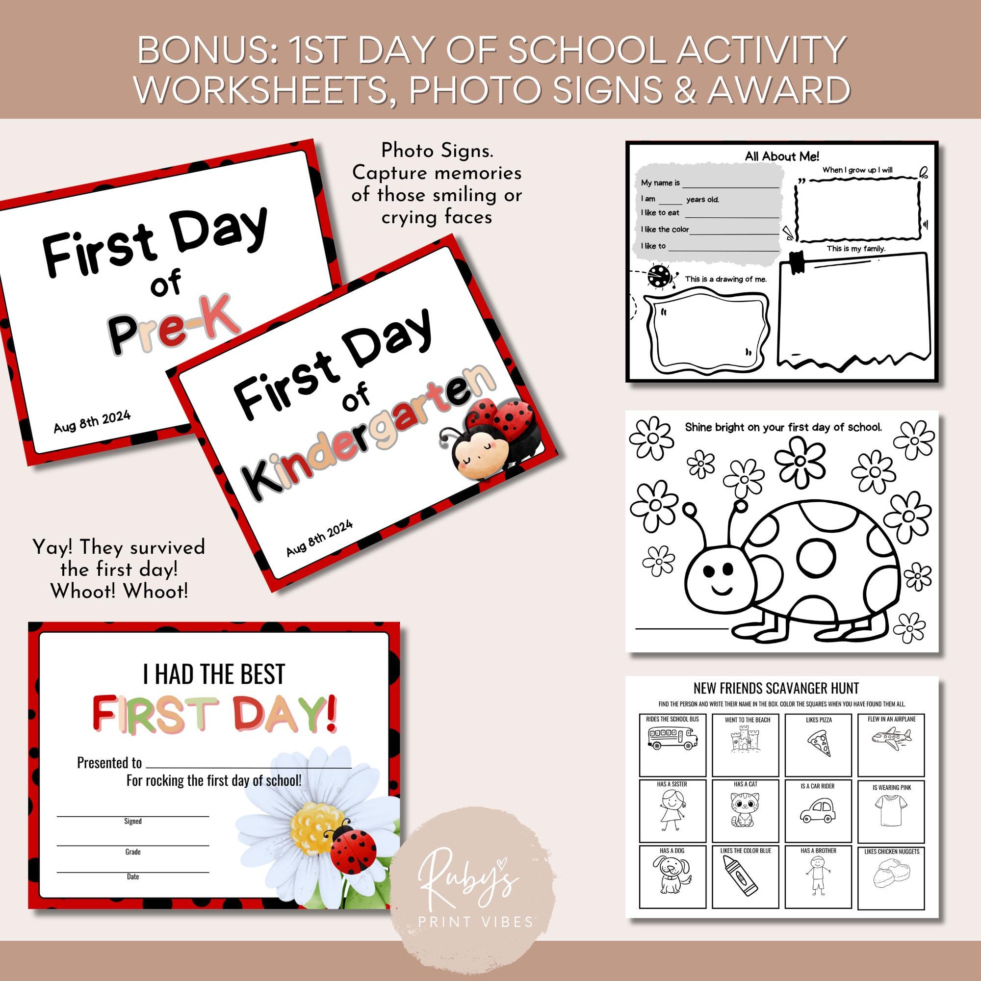 Classroom Decor Bundle: Ladybug Theme Decorations | Classroom Labels ...