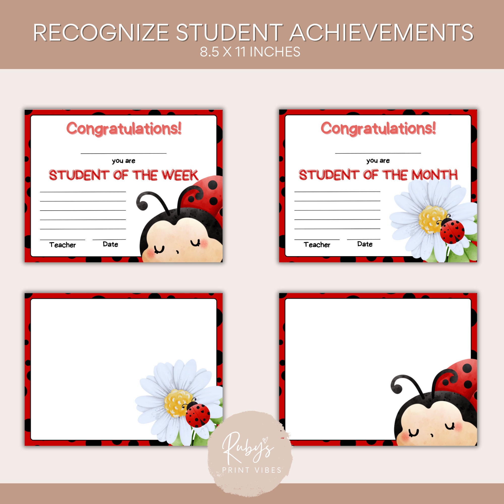 Classroom Decor Bundle: Ladybug Theme Decorations | Classroom Labels ...