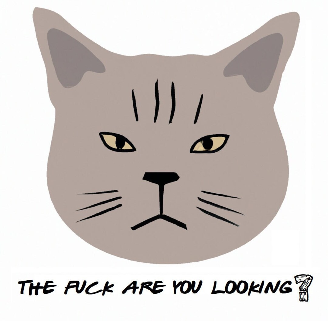 Minimalist Cat Print - Digital Download - Instant Download - Etsy