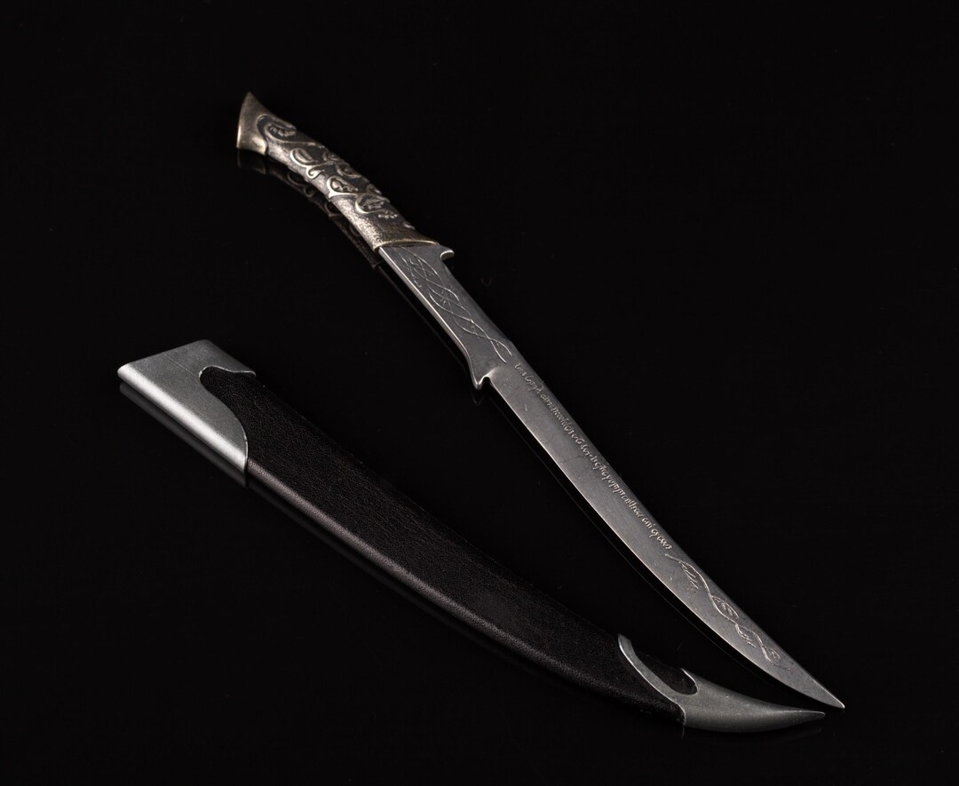 Metal Sword With Leather-wrapped Sheath for BJD Dolls, SD / MSD Size (1 ...