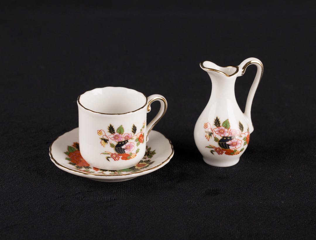 Porcelain Tea Set (cup, Saucer and Milk Jug) for BJD SD or Msd Dolls - Etsy