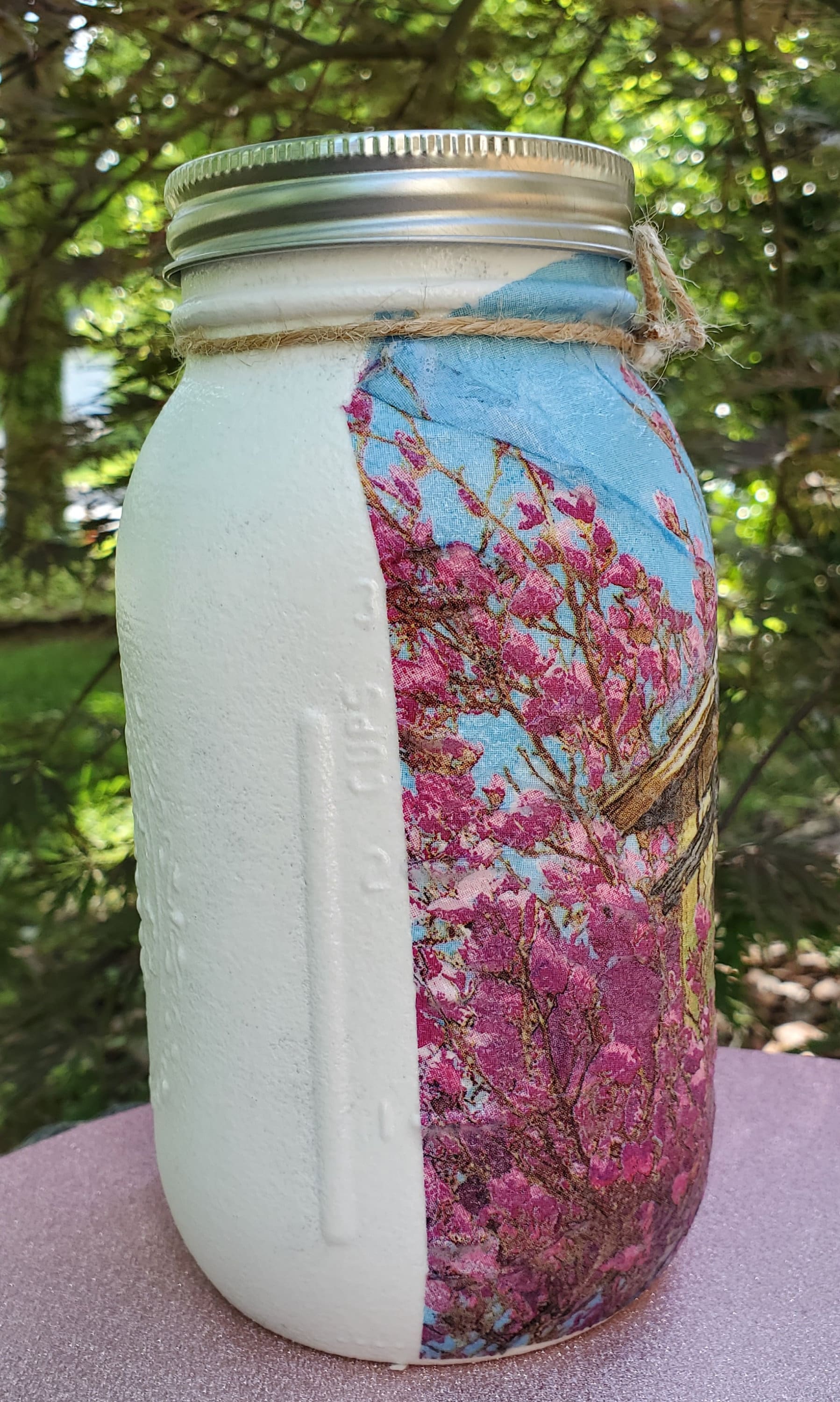 Decorative Mason Jar. Floral Bird and Birdhouse. Multi Purpose - Etsy