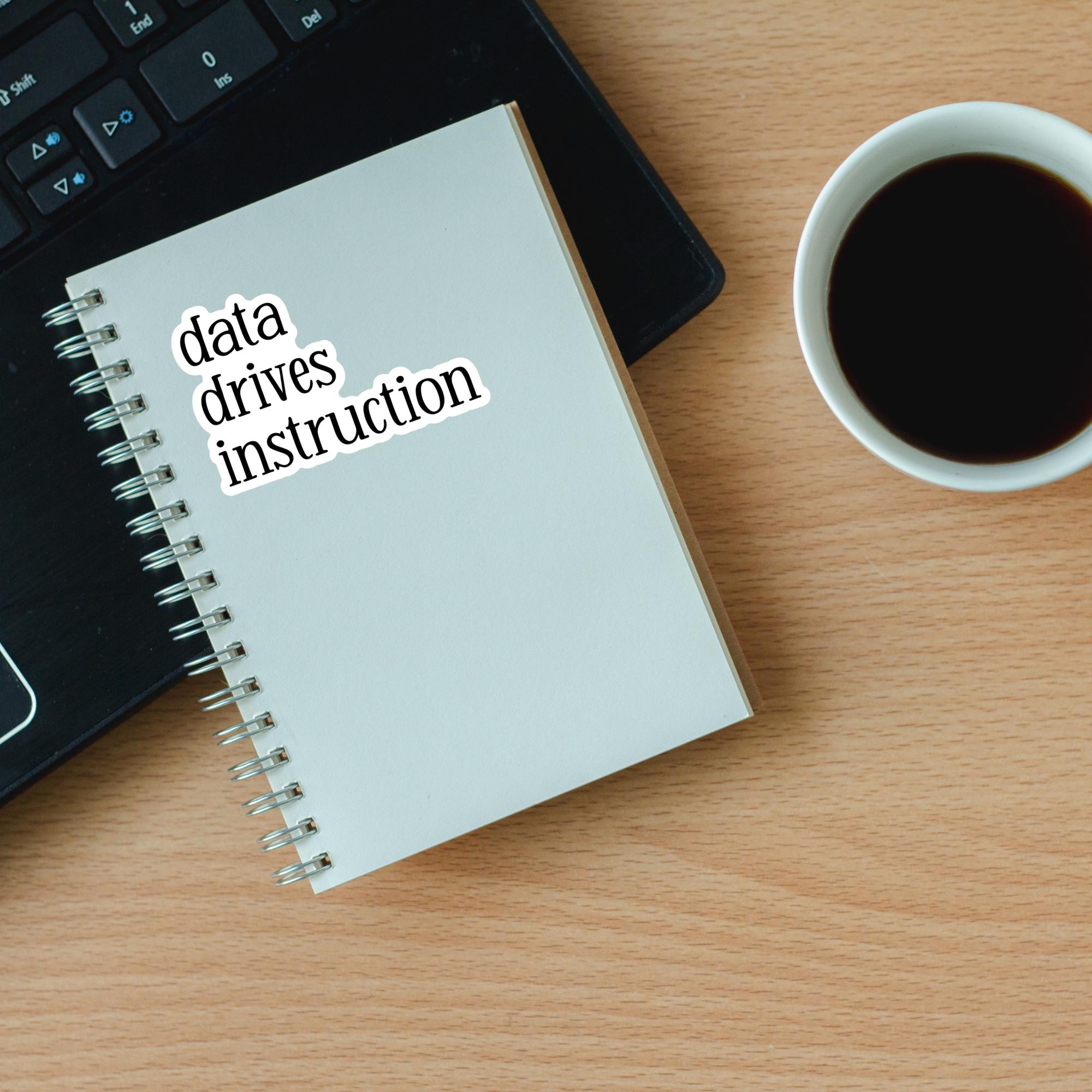 Data Drives Instruction Sticker, Teacher Laptop Decal, Autism Special ...