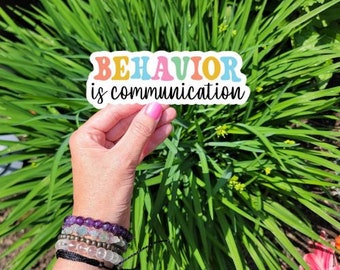 BCBA Sticker ABA Behavior Therapy Coffee Sticker Occupational Therapy ...