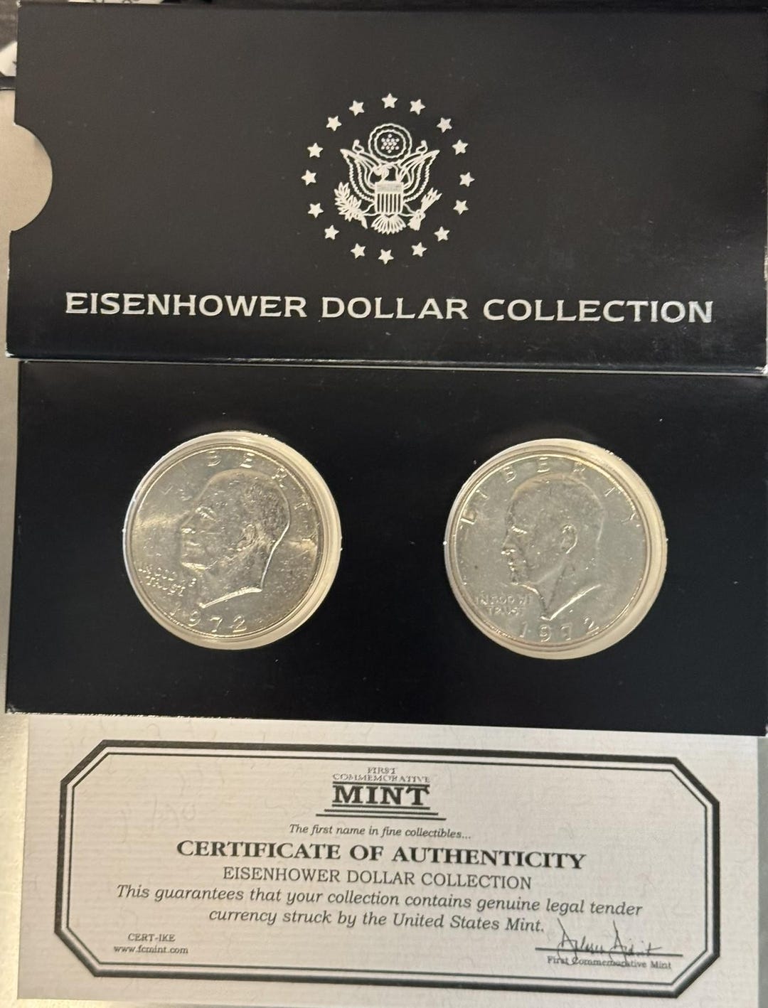 1972 P & D - Eisenhower "silver Dollars" - First Commemorative Mint - Etsy
