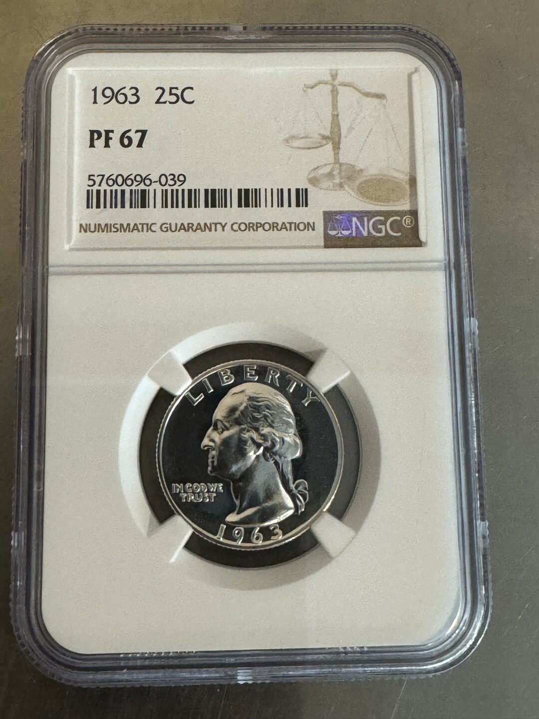 1963 Washington Proof Quarter NGC PF 67 90% Silver - Etsy