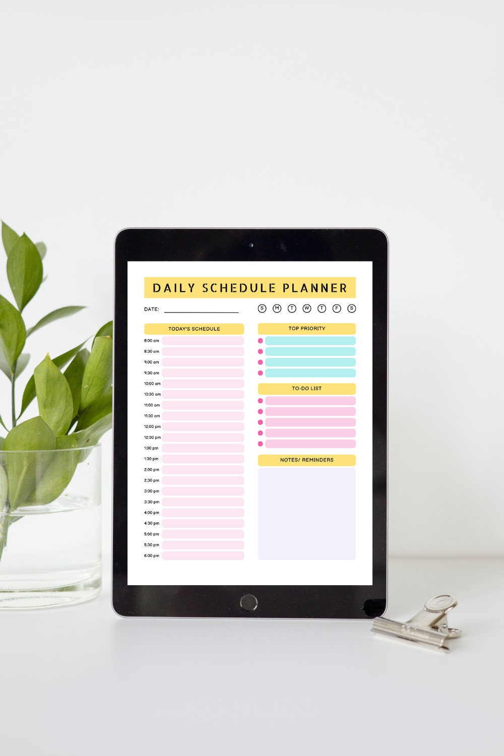 Digital Daily Schedule Planner - Etsy