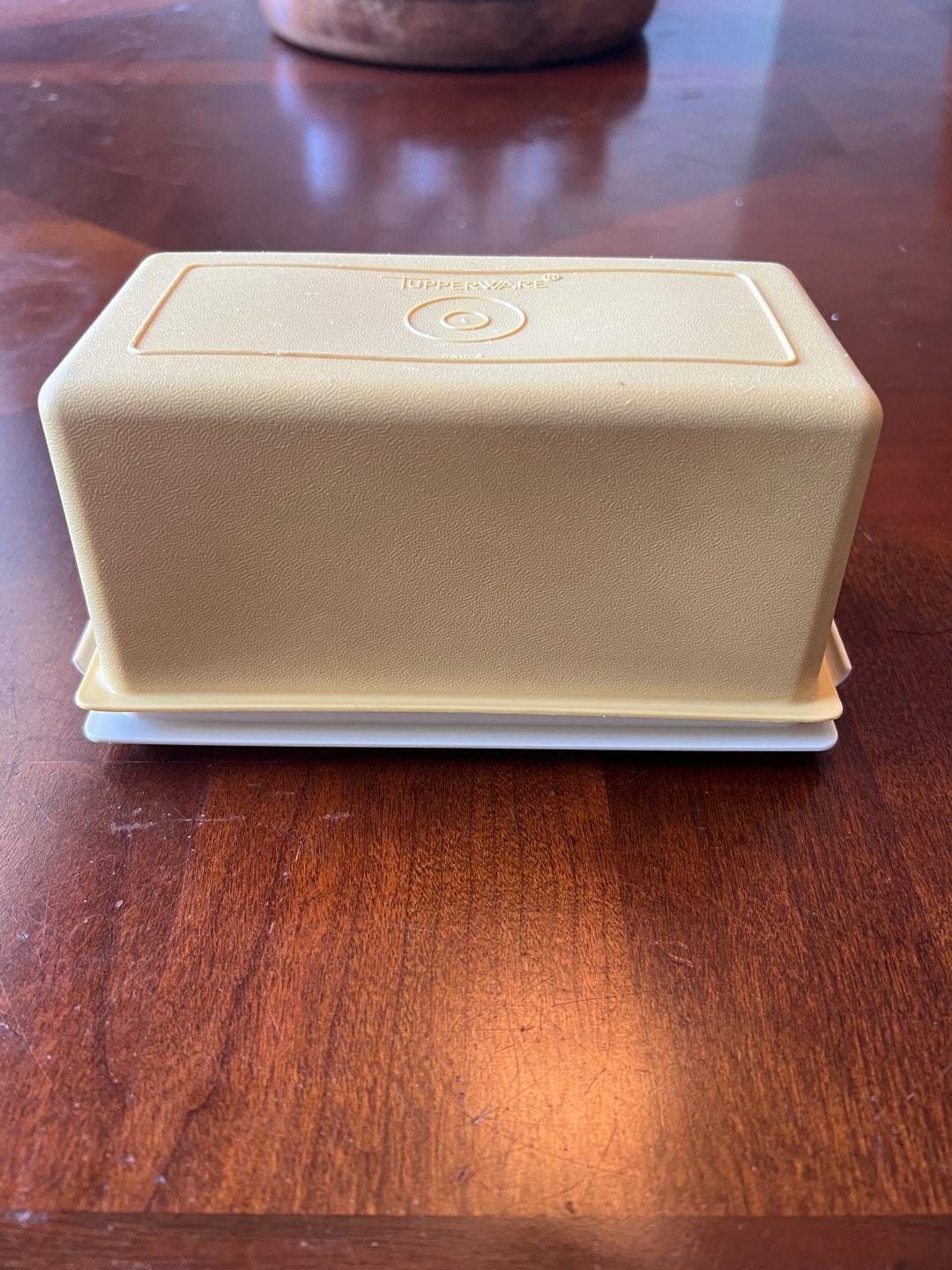 Vintage Tupperware Butter Dish 638-1 With Lid 638-9 Gold/beige Mint ...