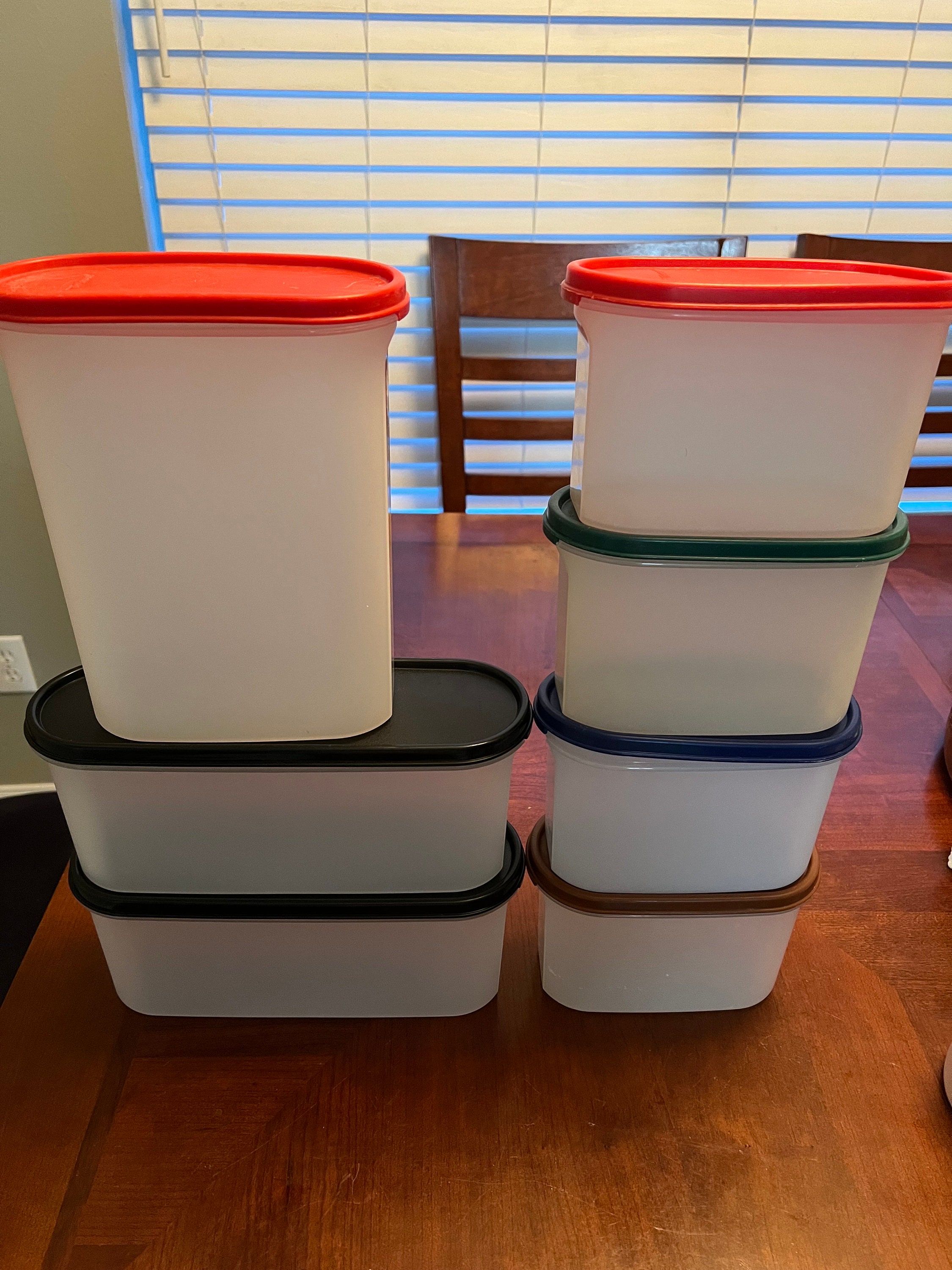 Tupperware Clear Oval Modular Mates 8 or 4 3/4 Cups & Choice of Seal ...