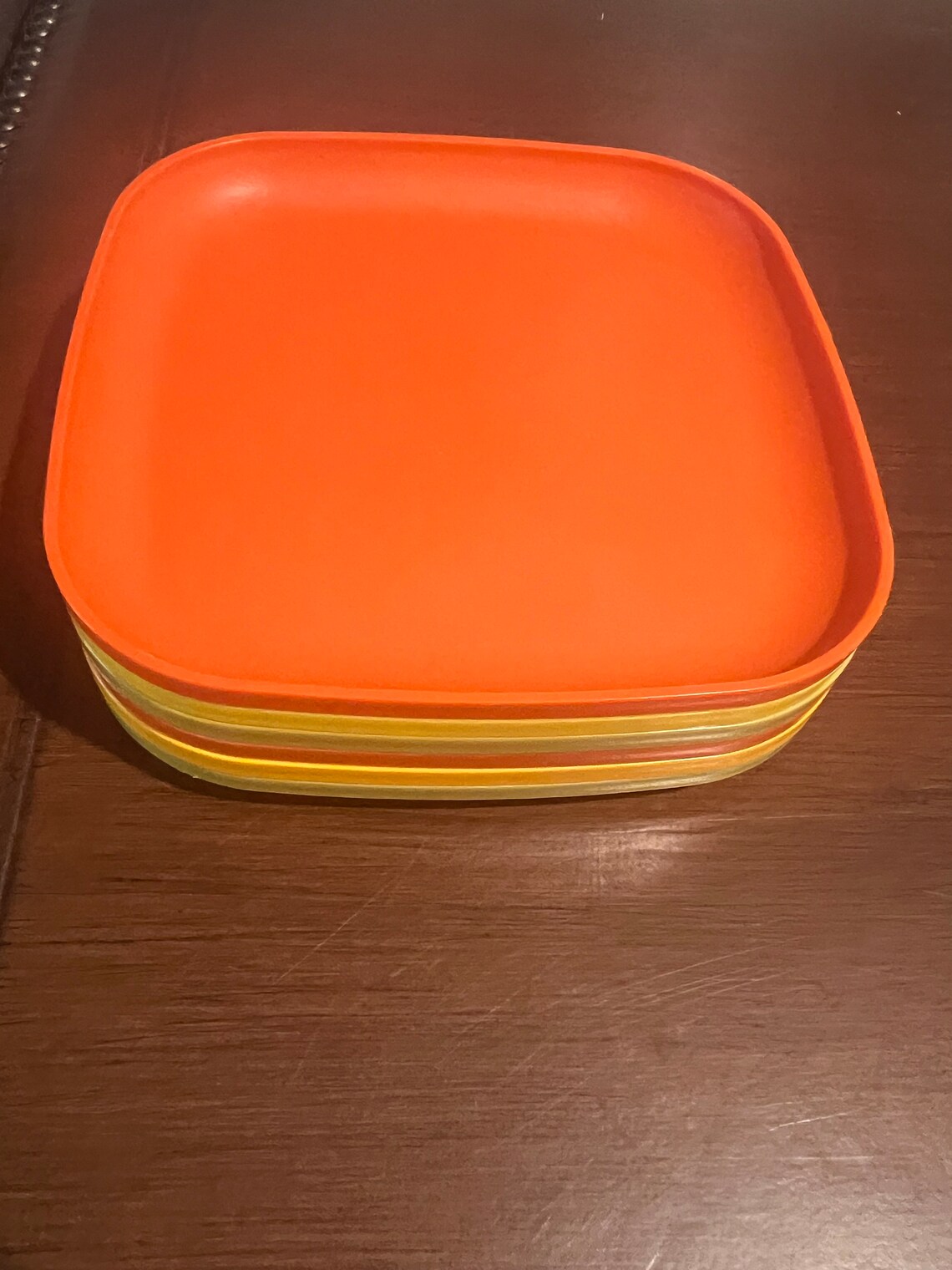 Vintage Tupperware Set of 6 Square Plates Lunch Luncheon Picnic - Etsy