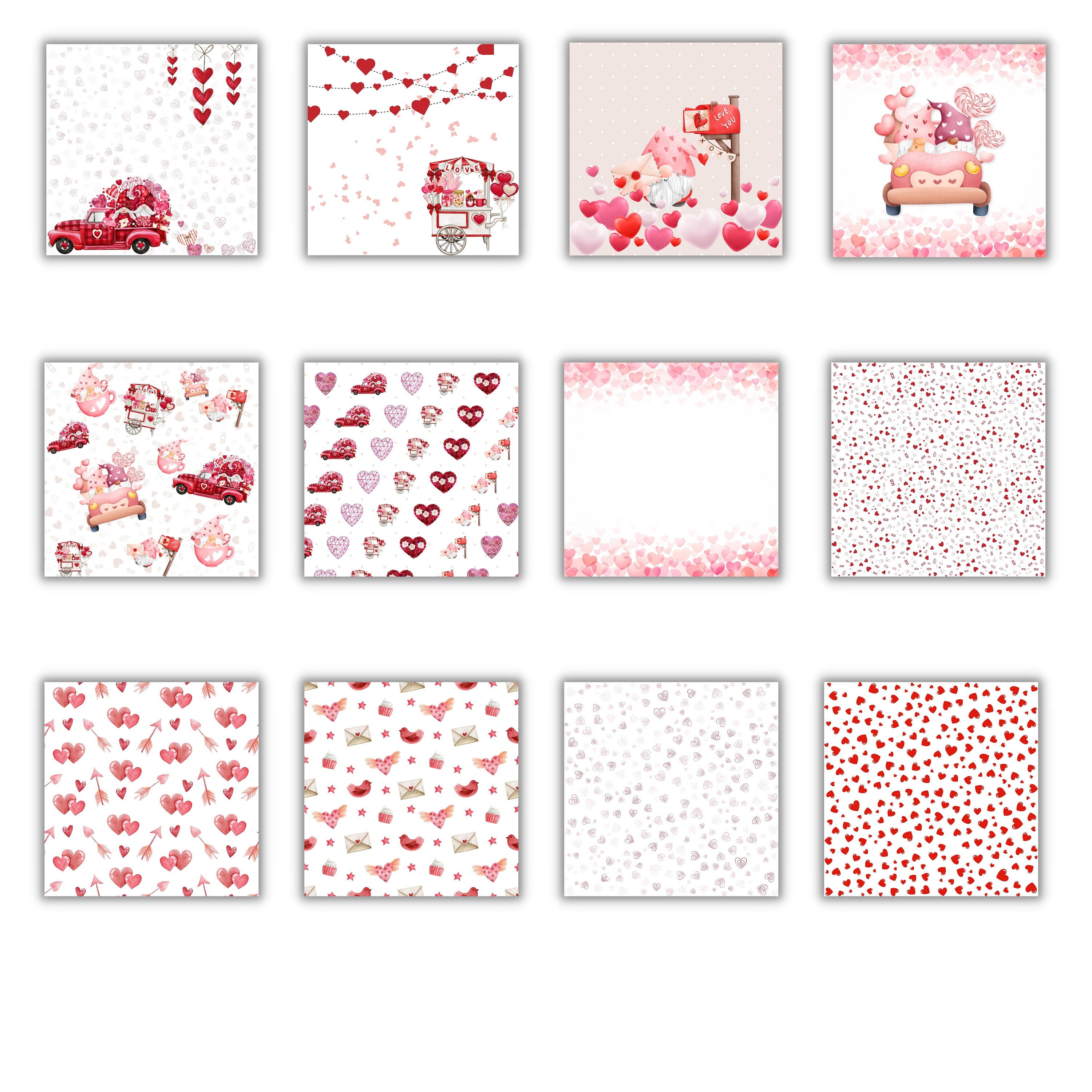 Be My Valentine Digital Paper, Digital Paper Pack, 14th February ...