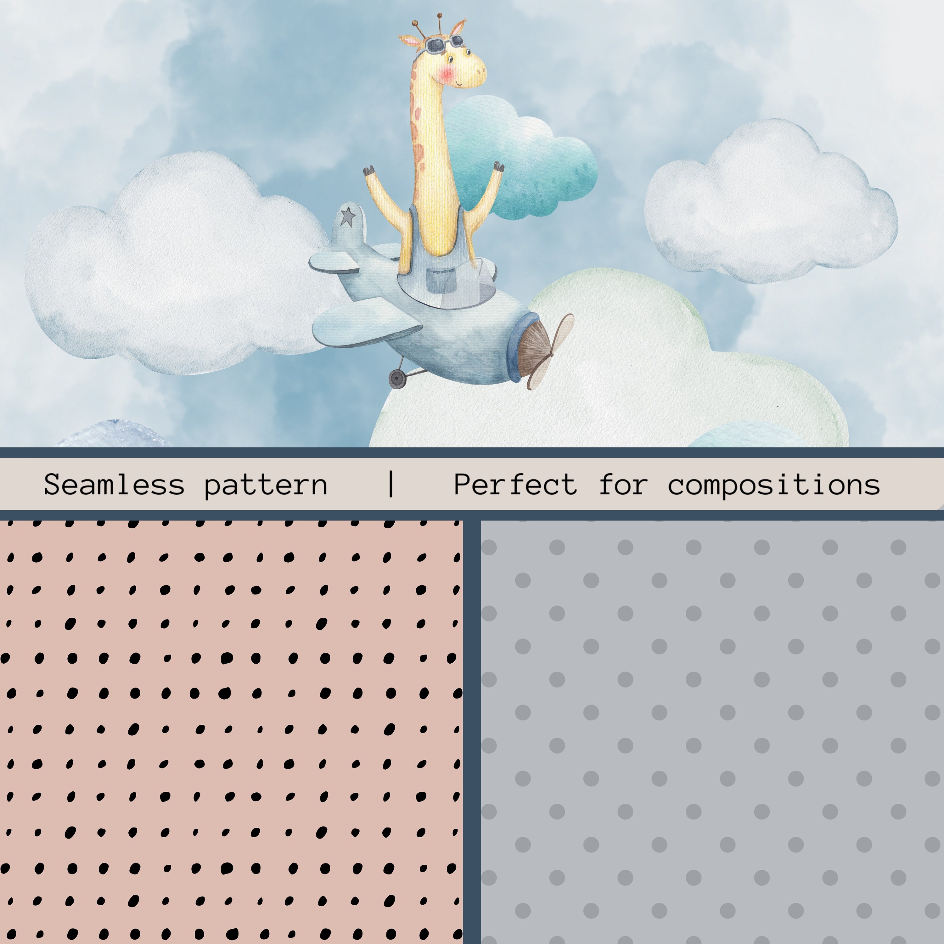 Airplane Digital Paper Pack, Card Making Paper, Paper Crafting ...