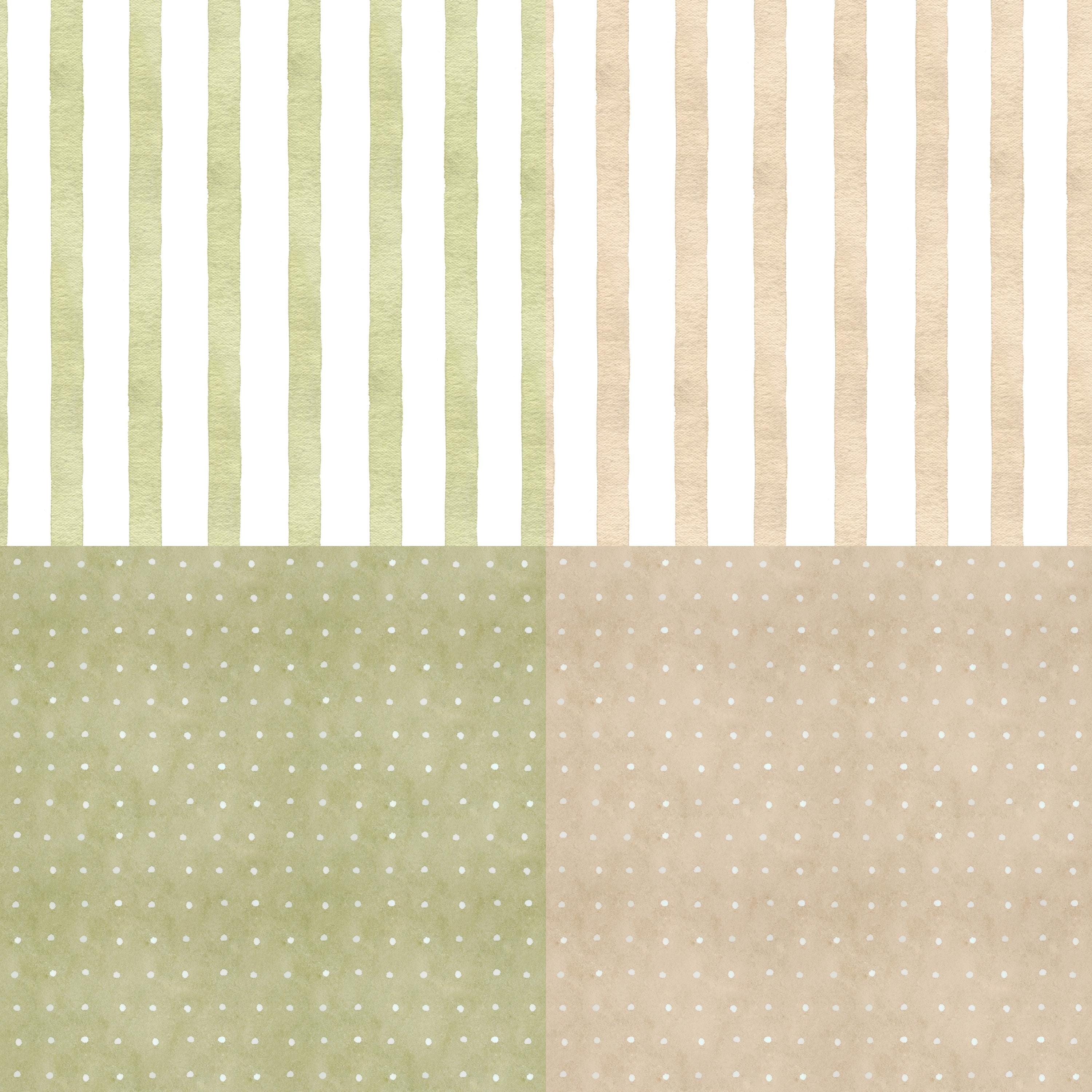 Watercolor Digital Paper Pack Beige Green | Neutral Scrapbook Paper ...