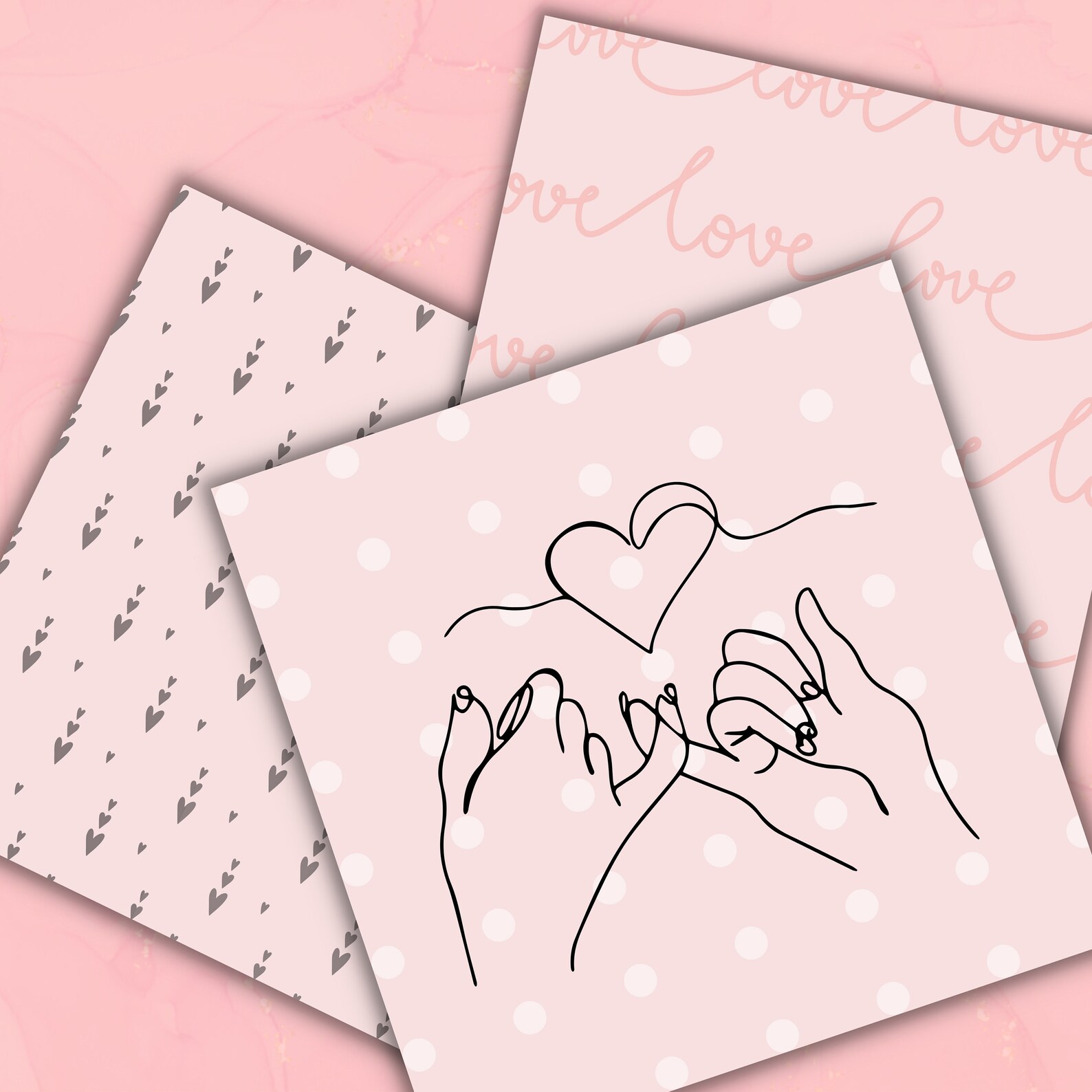 Our Love Story, Printable Paper, Love Letter Paper, Printable Scrapbook ...