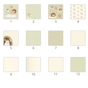 Safari Baby Digital Paper: Pastel Jungle Animals (JPG Instant Download ...