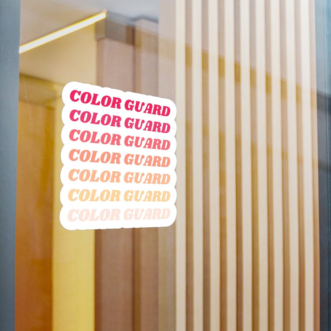 Color Guard Sunset Stickermarching Band Gift High School Dance - Etsy