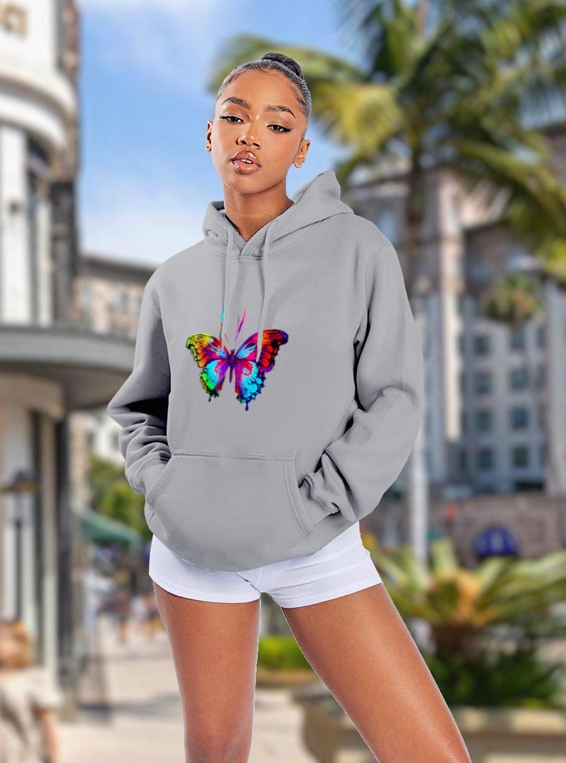 Butterfly Hoodie, Back-to-school Fall Y2k Outfit - Etsy