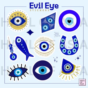 Evil Eye Printable Stickers - Etsy