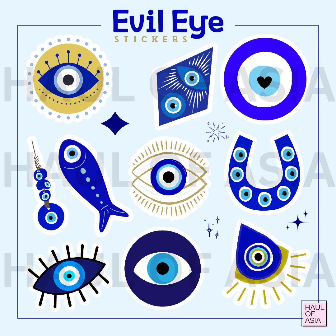Evil Eye Printable Stickers - Etsy