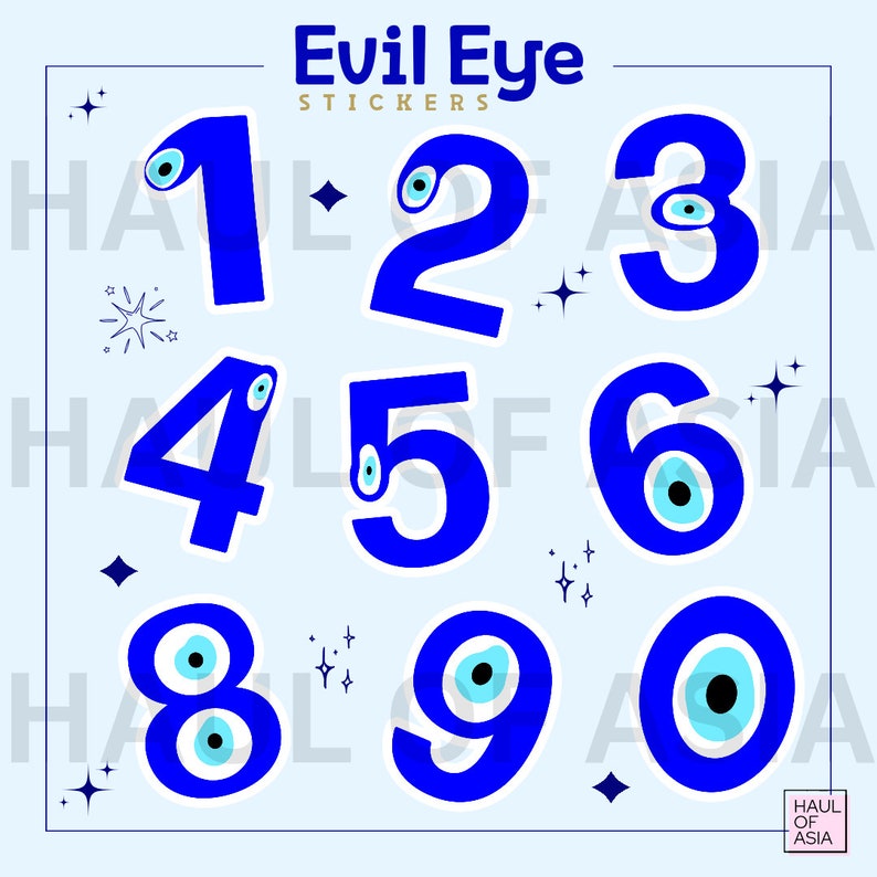 Evil Eye Printable Stickers - Etsy