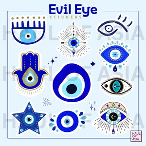 Evil Eye Printable Stickers - Etsy
