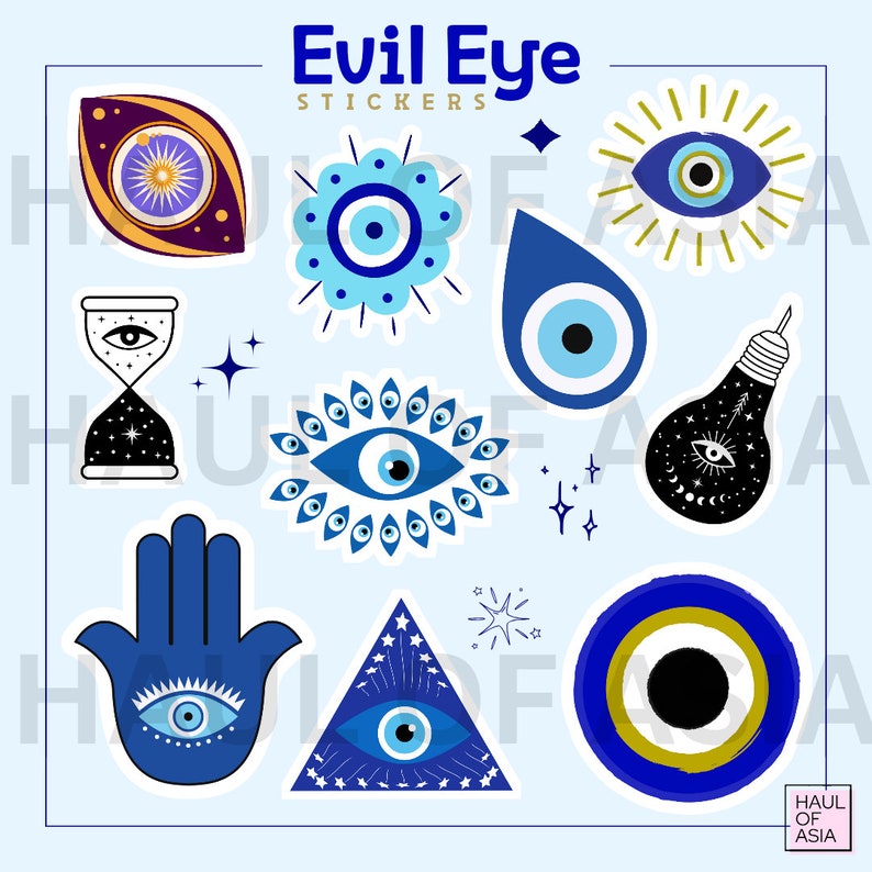 Evil Eye Printable Stickers - Etsy