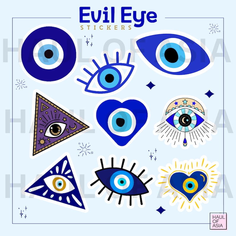 Evil Eye Printable Stickers - Etsy