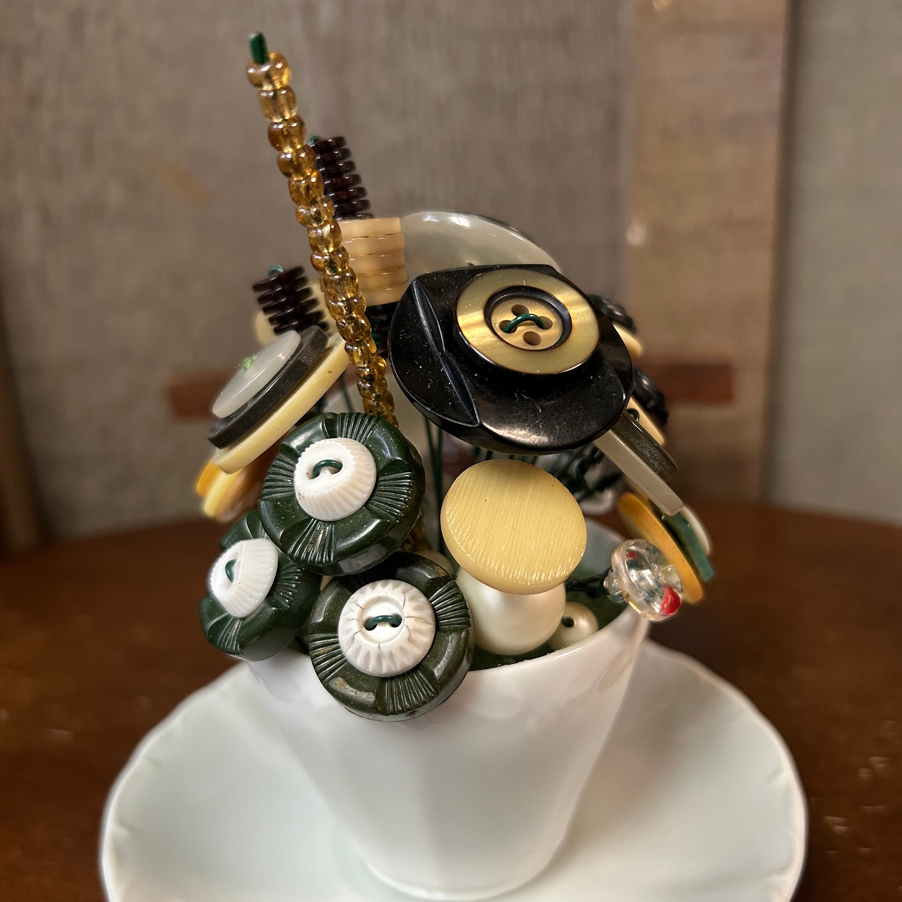 Goldfinch Mini Tea Cup With One-of-a-kind Button Bouquet, Clifty Falls ...