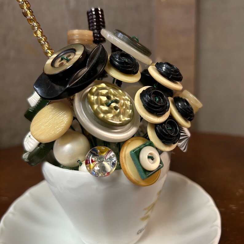 Goldfinch Mini Tea Cup With One-of-a-kind Button Bouquet, Clifty Falls ...