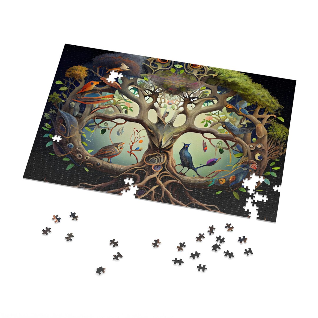 Tree of Life Painting Puzzles for Adults Psychedelic Spiritual Jigsaw ...
