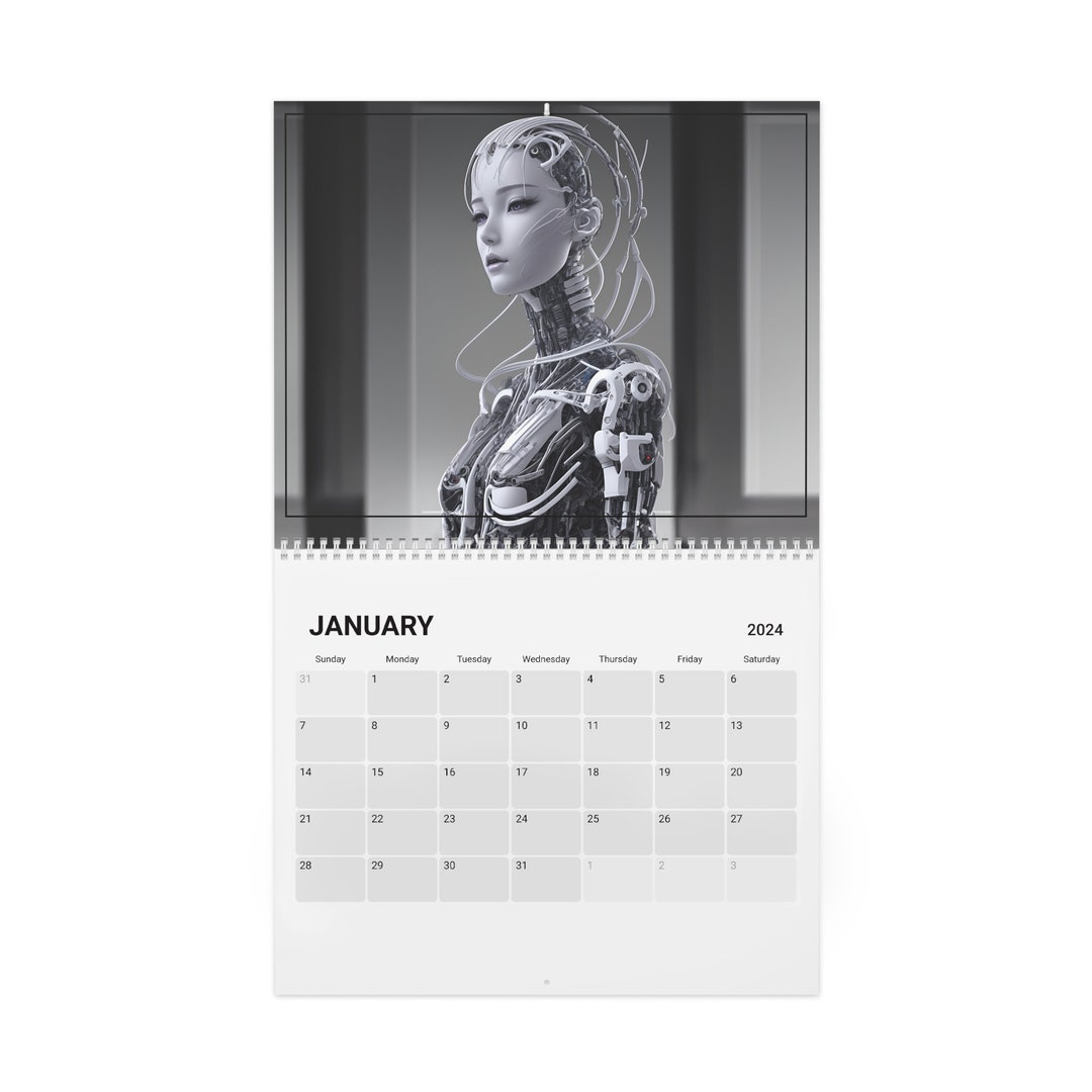 Calendar 2024 Cyborg Series, AI Generated Art, Cyborg Series, Cyborg ...