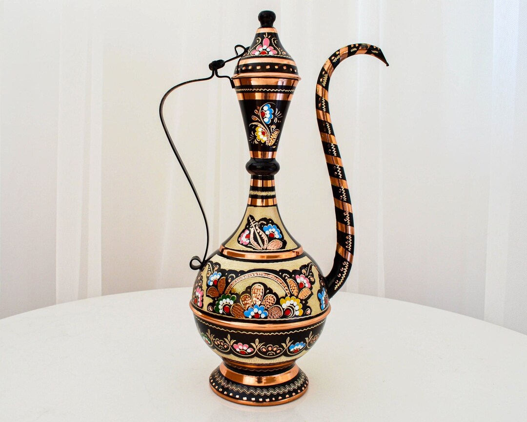 Copper Pitcher, Traditional Copper Ibrik, Copper Watering Can, Copper ...