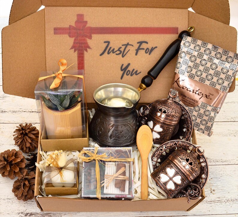 Turkish Coffee Set Gift Box, Coffee Lover's Gift Box, Coffee Gifts for ...