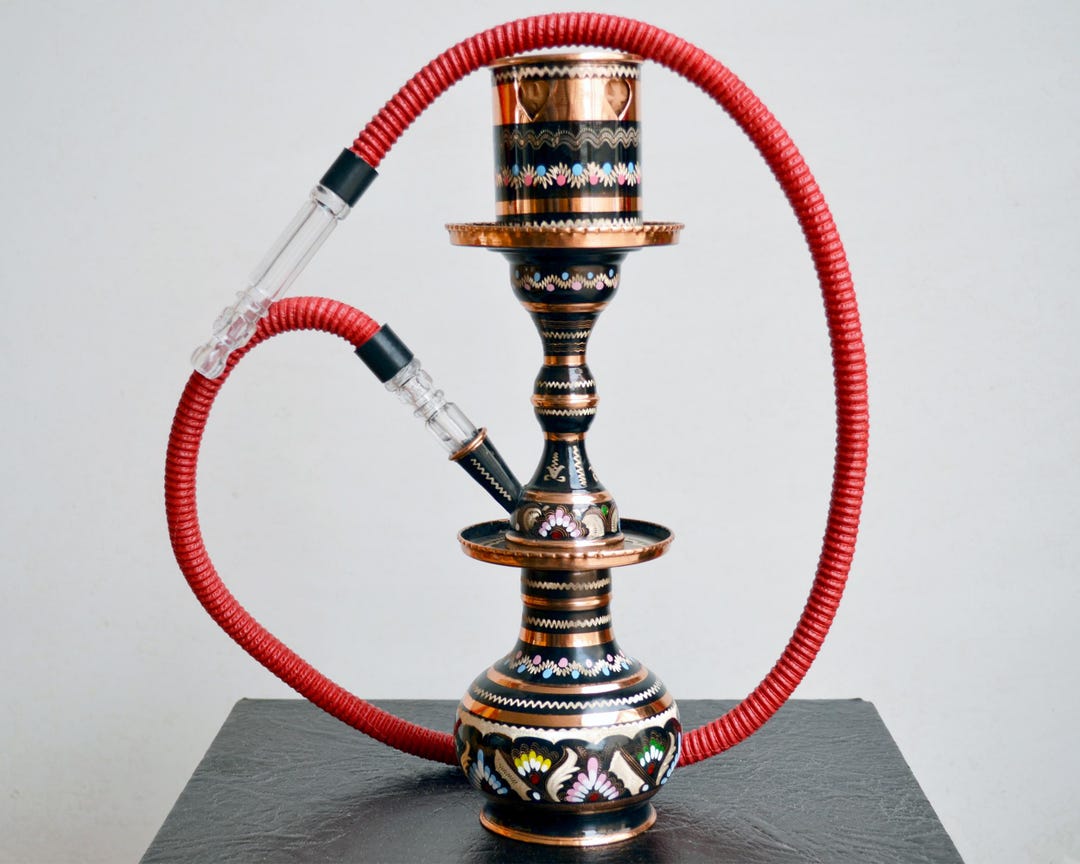 Traditional Copper Hookah, Shisha Set, Hand Carved Pure Copper Hooka ...
