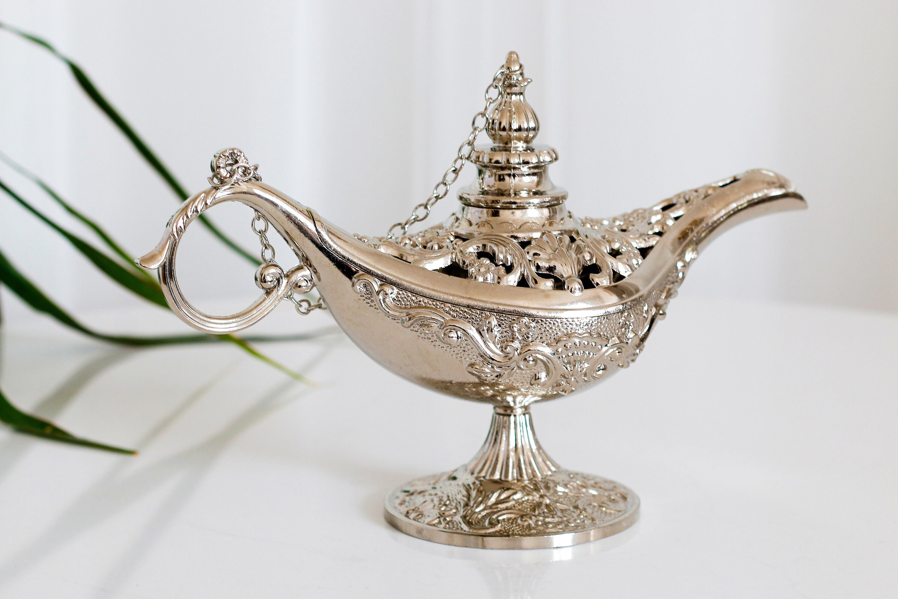 Aladdin Lamp, Metal Incense Holder, Genie Oil Burner - Etsy