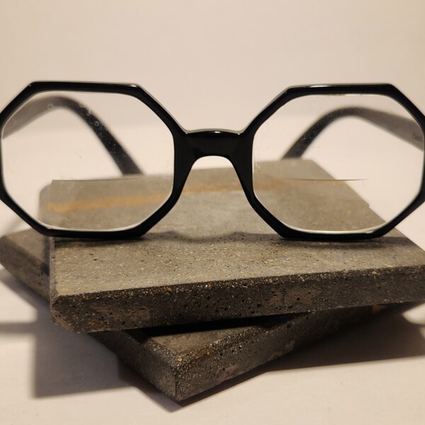 Hexagon Eyeglasses - Etsy