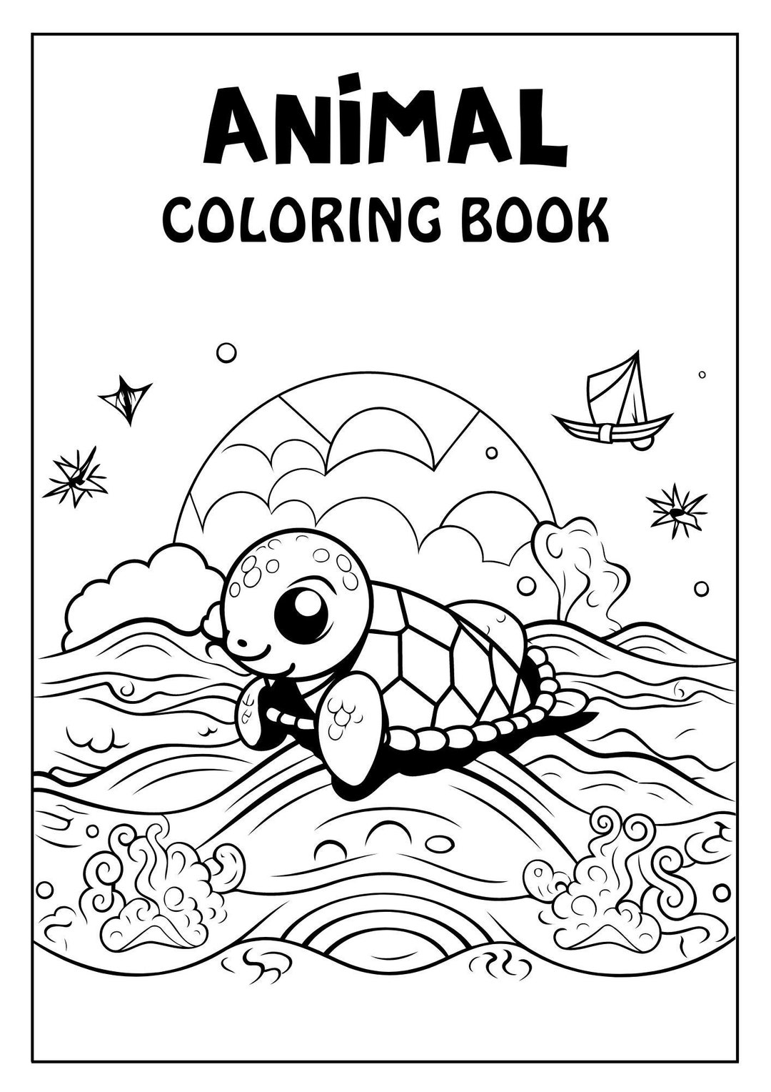 ADVENTURES in ANIMAL KINGDOM Coloring Book - Etsy