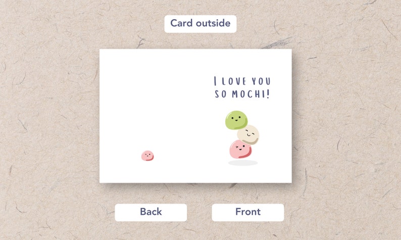 Mochi Birthday Card (printable) - Etsy