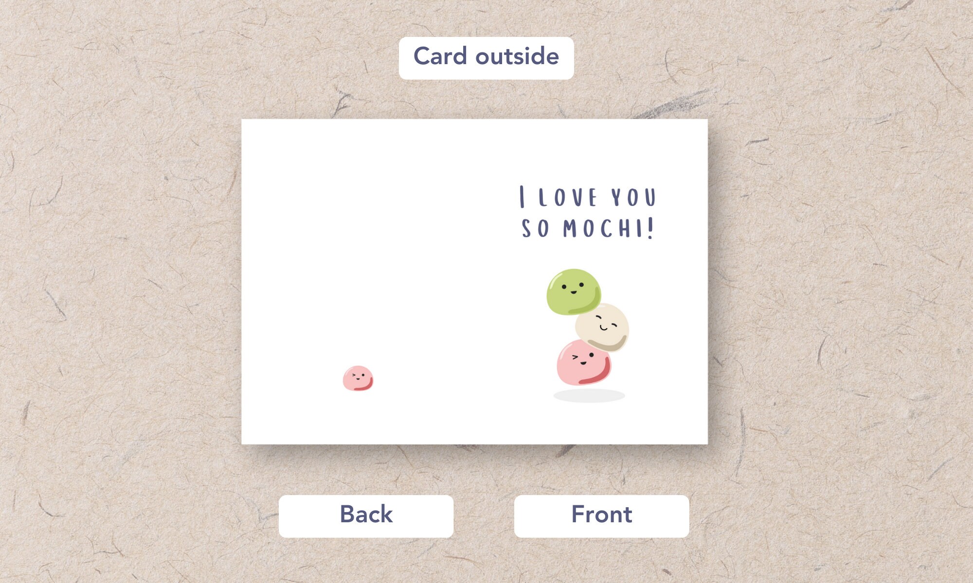 Mochi Birthday Card (printable) - Etsy