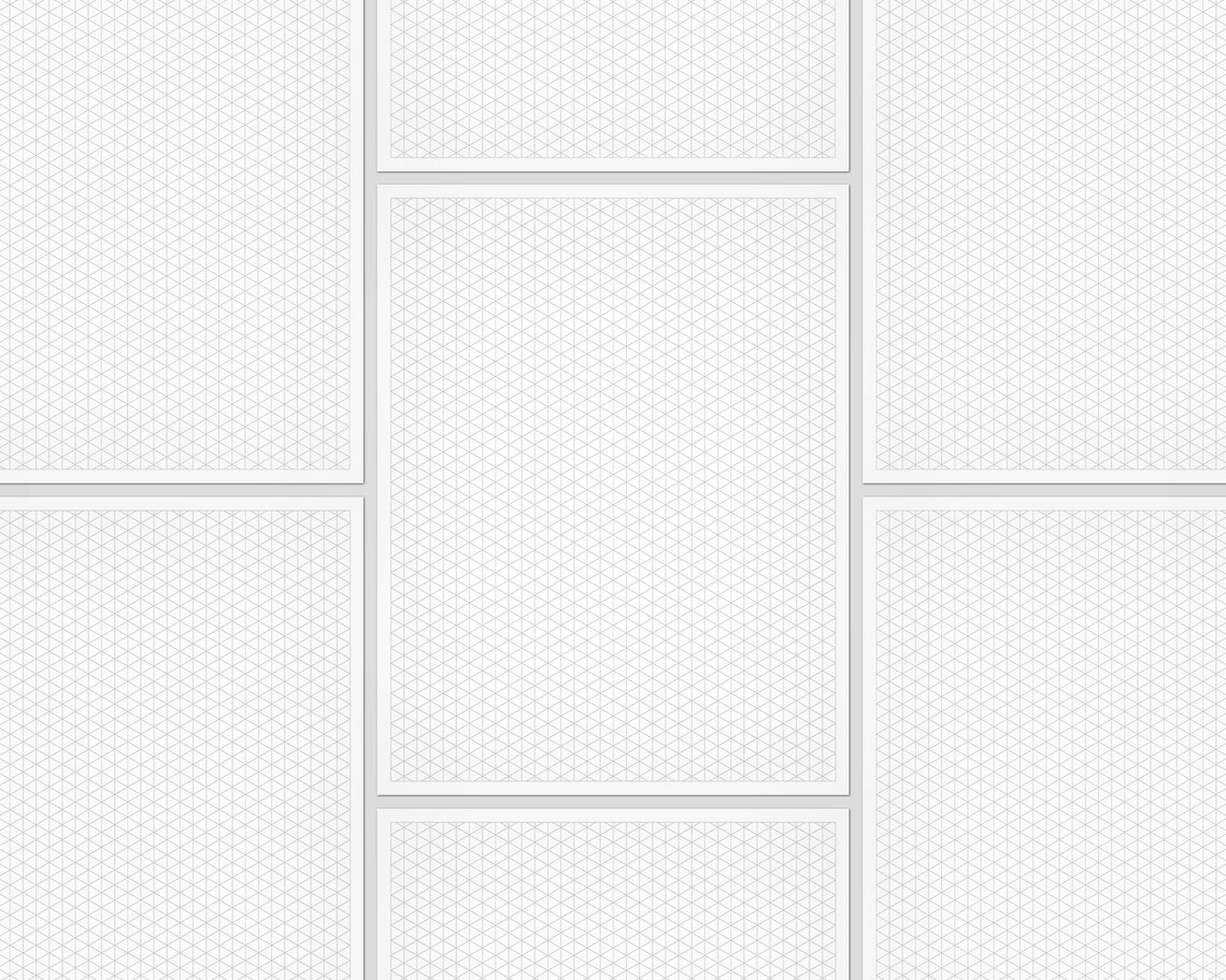 Printable Isometric Grid Graph Paper - Etsy