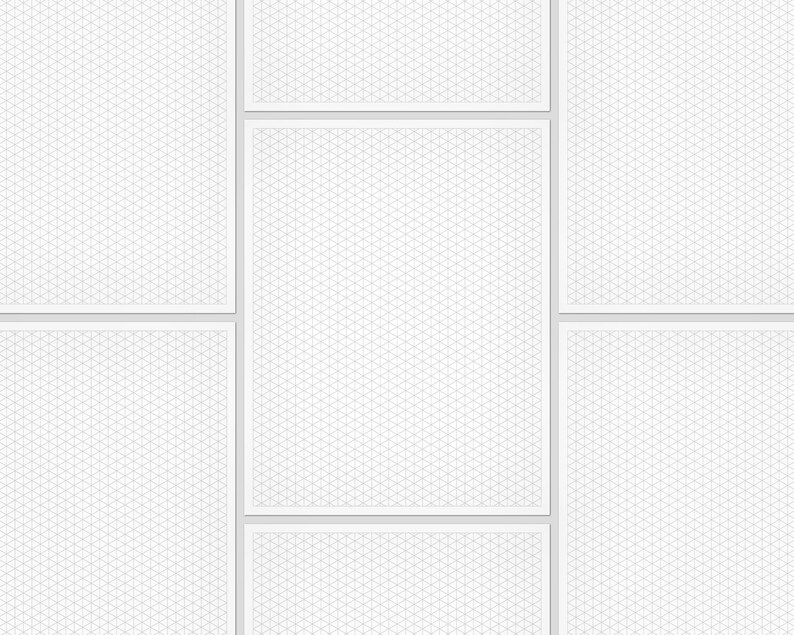 Printable Isometric Grid Graph Paper - Etsy