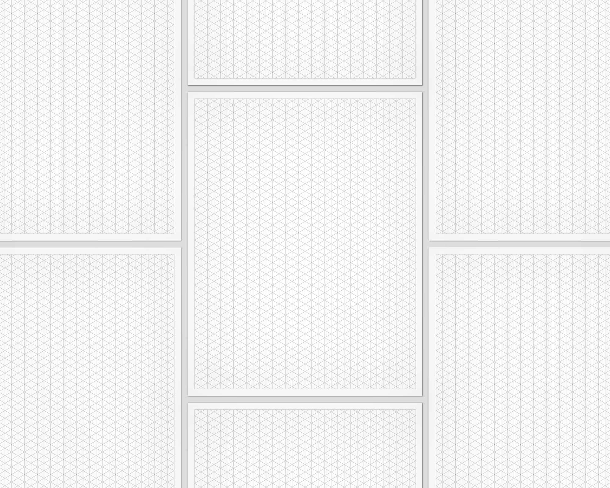 Printable Isometric Grid Graph Paper Etsy