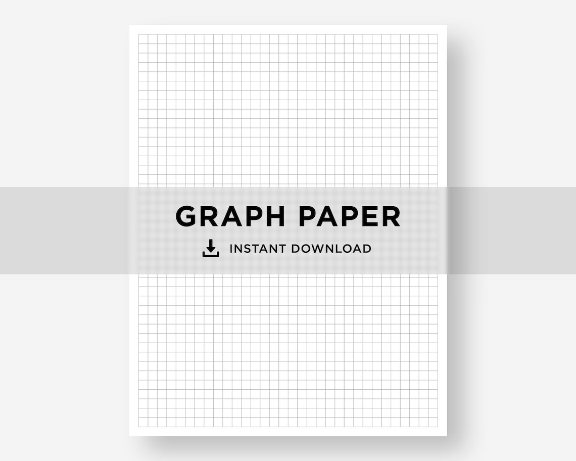 Printable Graph Paper, Grid Lines Paper - Etsy