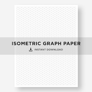 Printable Isometric Grid Graph Paper - Etsy